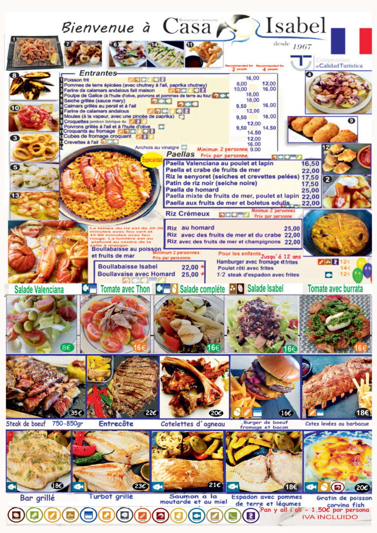 Restaurante en la playa de Valencia - Restaurante Casa Isabel
